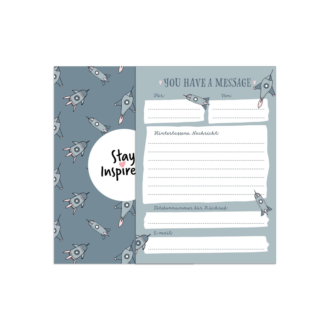Notepad you Have a Message DIN A6 For From Message - Etsy