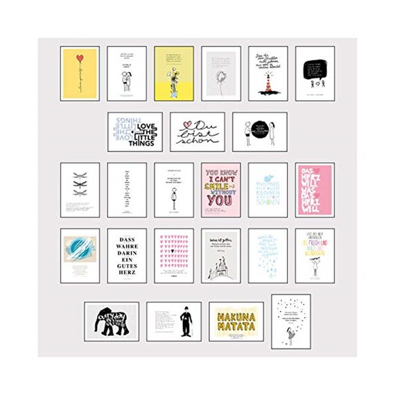 Postcard Set Sayings Paper Stationery etna.com.pe