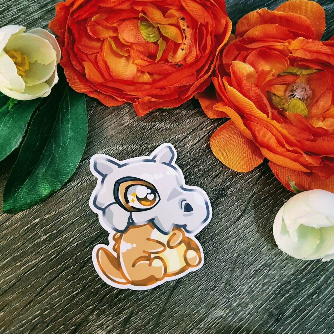 CUBONE | Pokemon | Vinyl Glossy Stickers | Cute Decal | Kawaii ...