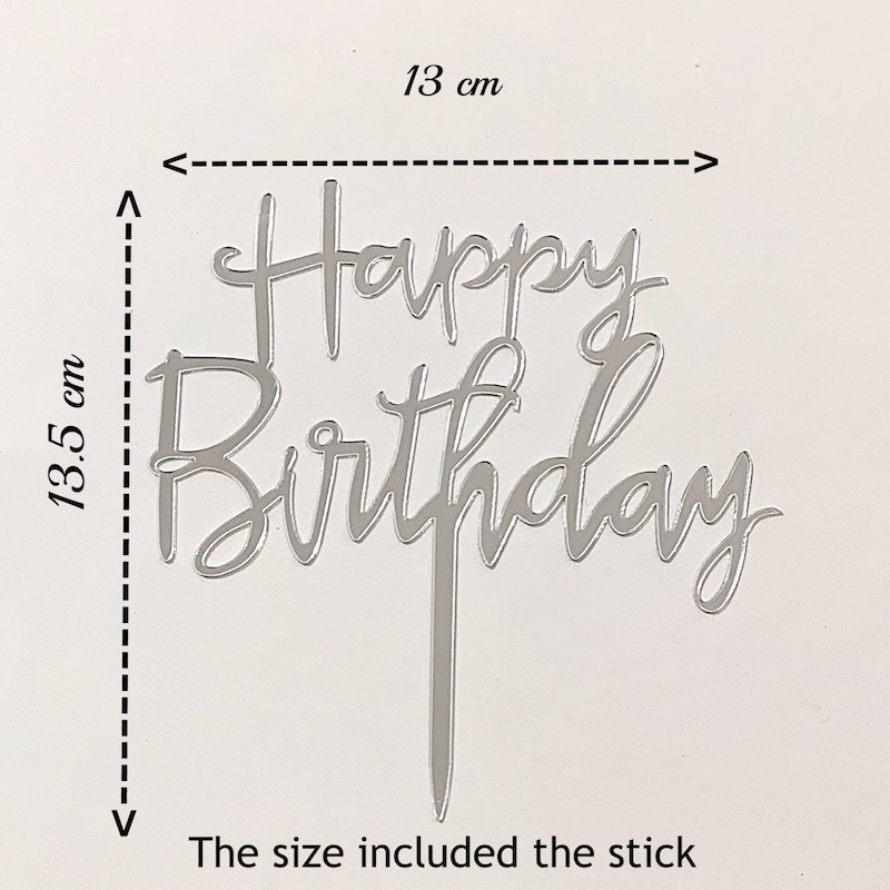 Silver Cake Topper - Etsy