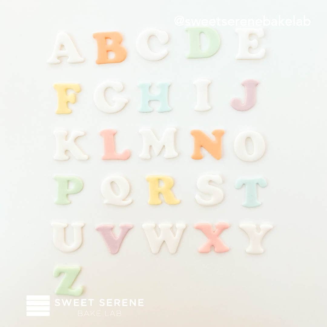 Edible Fondant Alphabet (NO NUMBER) Decoration for Birthday Cake ...