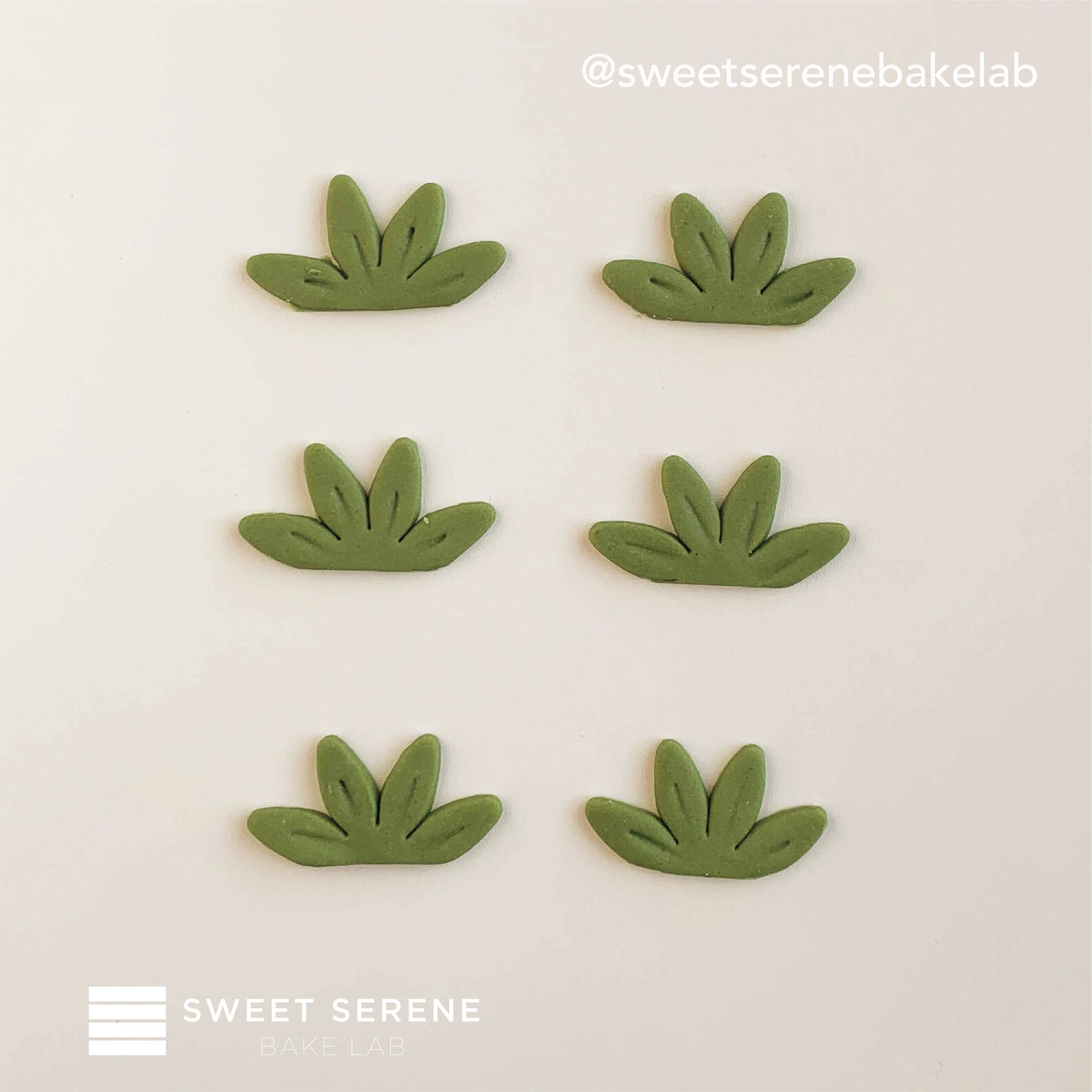 Edible Fondant Grass 2D Decoration for Birthday Cake/ Cupcakes Topper ...