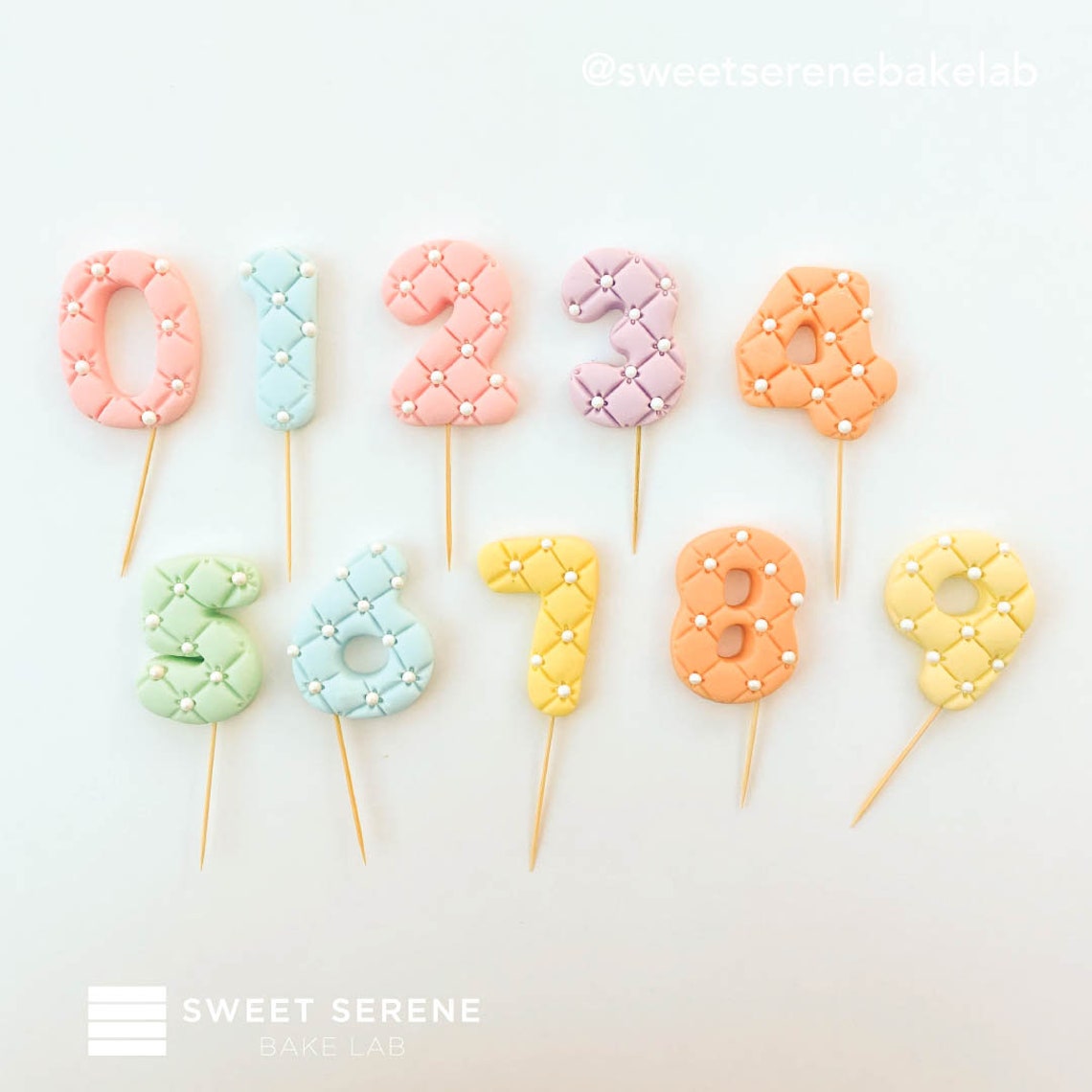 Edible Fondant Number 3D Decoration for Birthday Cake/ - Etsy