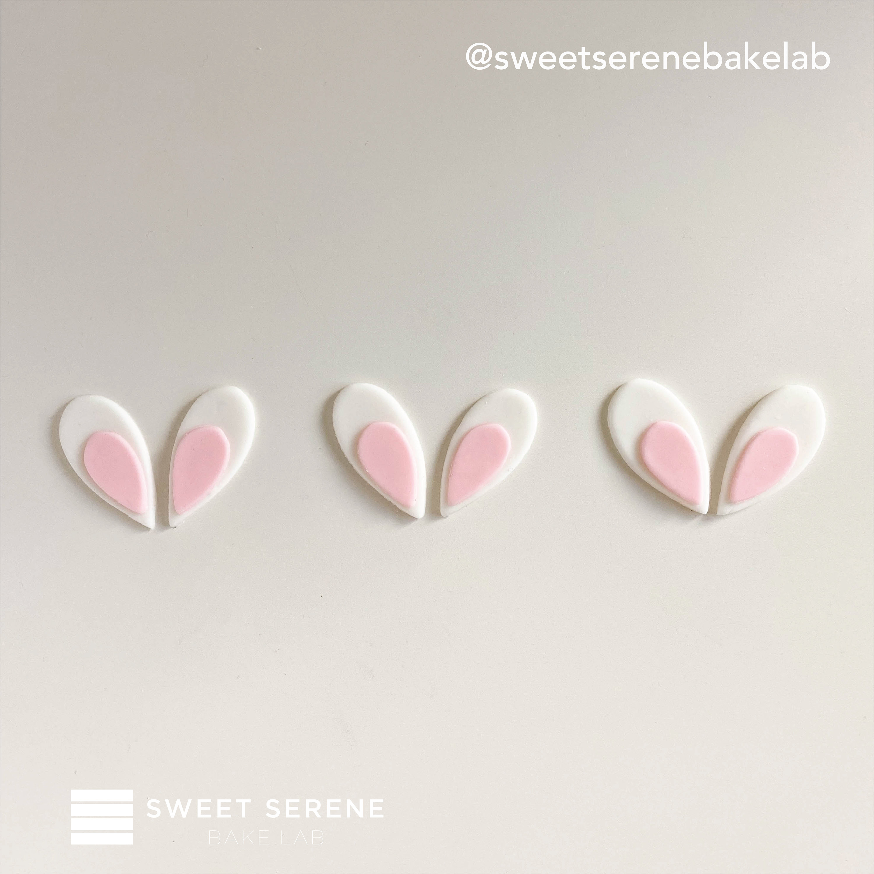 Edible Easter Bunny Tails and Ears Fondant Cupcake & Cake Topper Ester ...