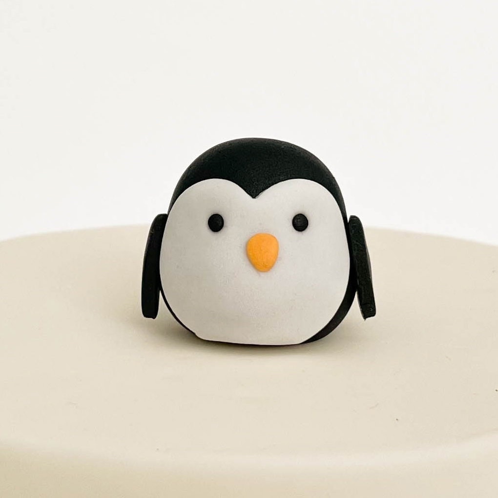 Edible Penguin Sugar Fondant Figurine for Cake & Cupcake Topper. Custom ...