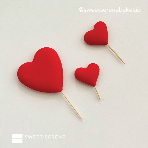 Heart Cake Topper - Etsy