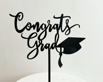 Plastic Graduation Cap Cake Topper - Etsy