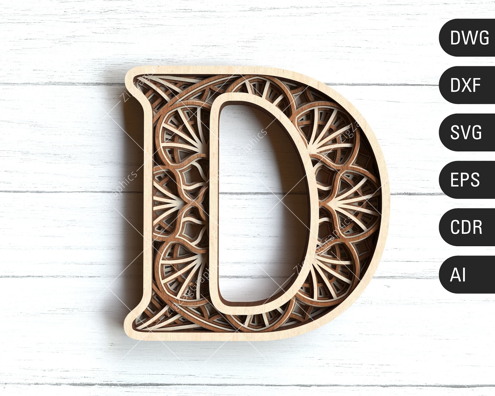 A-Z Layered SVG Alphabet 3D Layered Letters SVG bundle | Etsy