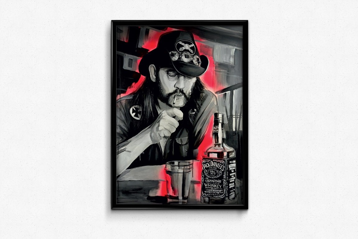 Lemmy Kilmister Motorhead Poster From Artist Mila Piotrowska - Etsy