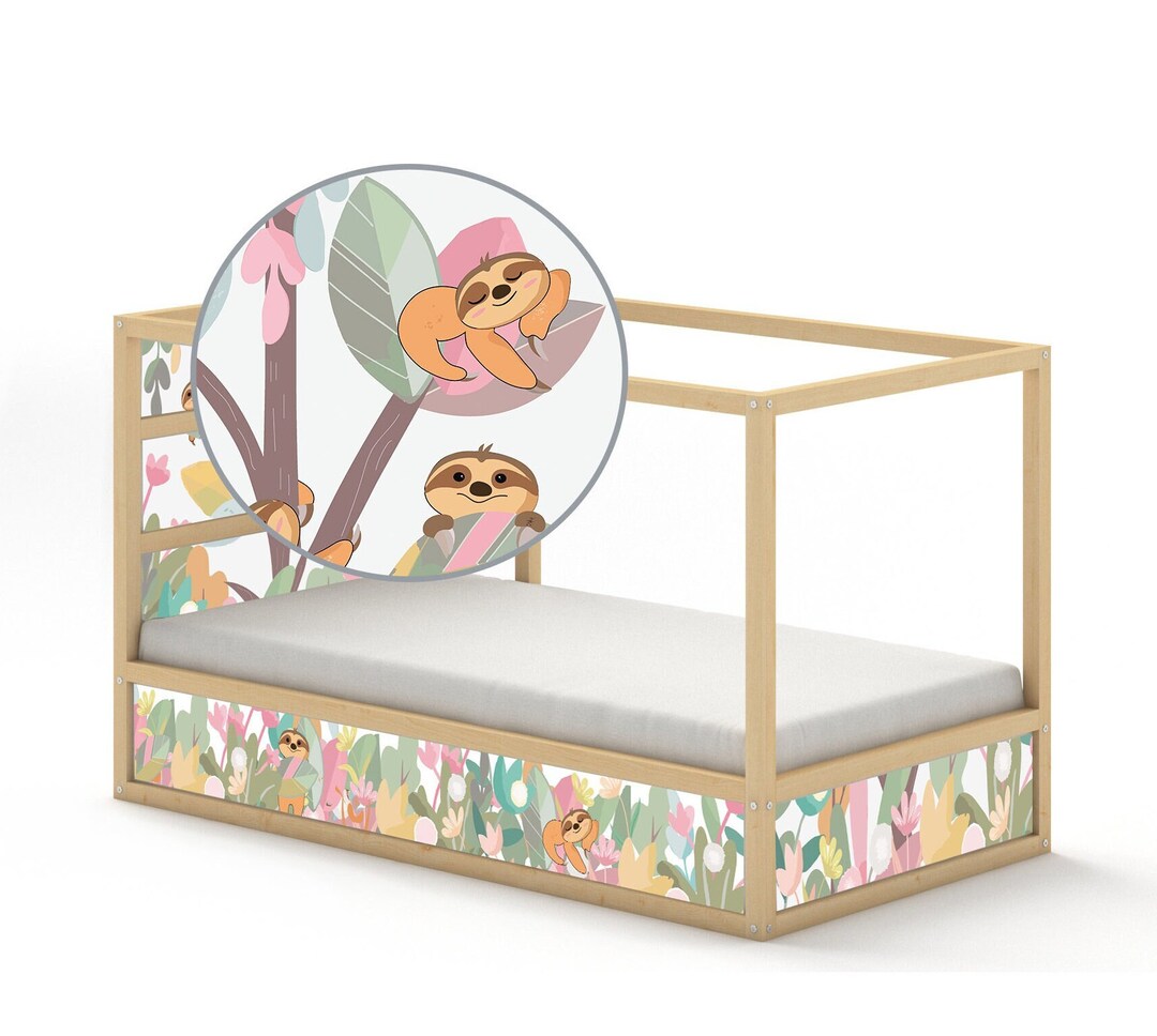 Ikea Kura Bed Cartoon Sloths for Gender Neutral Kids Room - Etsy