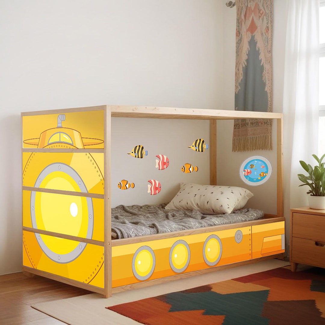 Ikea Kura Submarine. Kura Bed Decals Boys Room. Ikea Kura Bed Stickers ...
