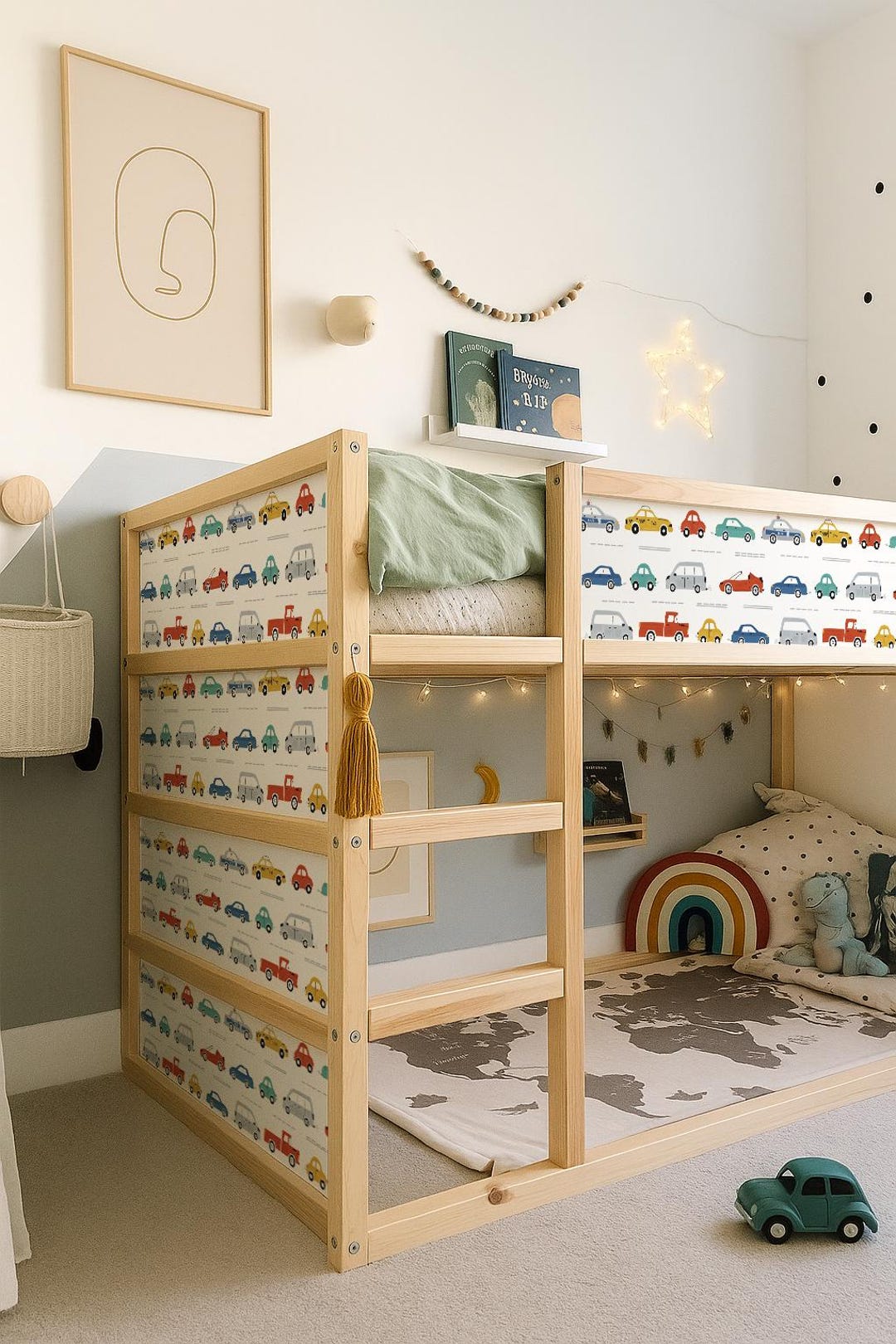 Ikea Kura Bed Decals: Car Traffic Boys Room Decor - Etsy UK