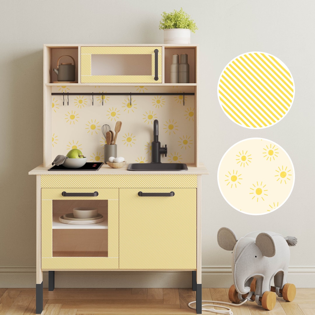 IKEA DUKTIG Decals. Ikea Kitchen Play Hack. Ikea Duktig Hacks Play ...