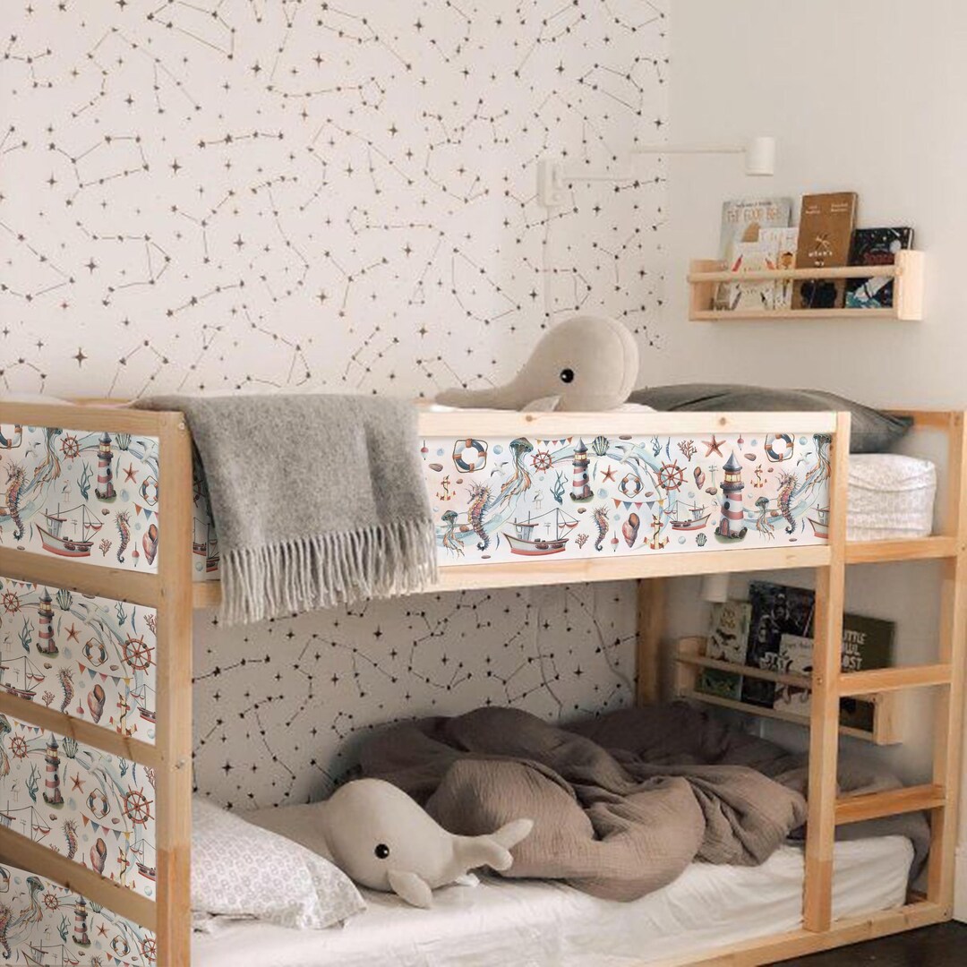 Ikea Kura Bed Decals. Nautical Theme Bed Stickers. Fits Loft Low and ...