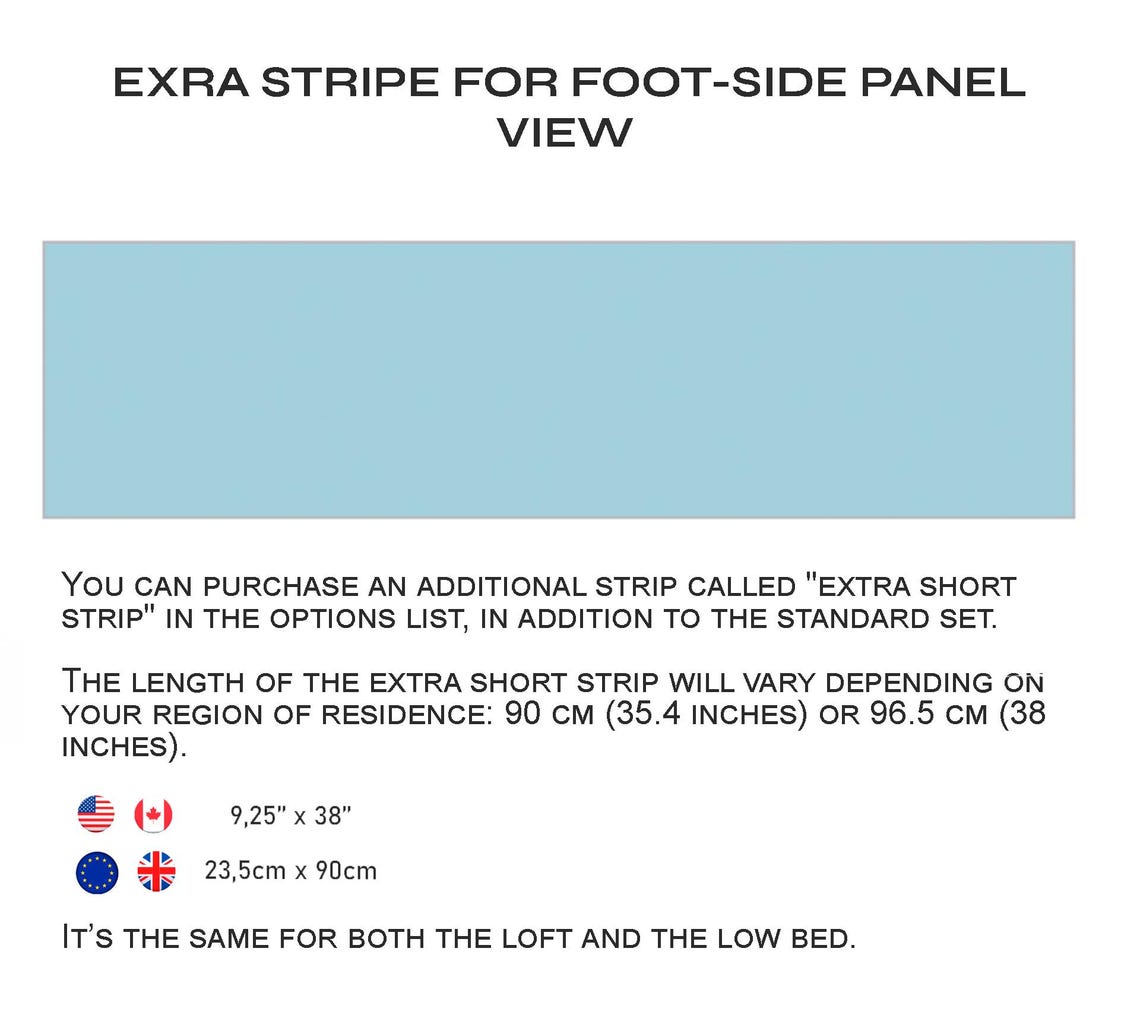 Blue Ombre Kura Bed Decals, Peel & Stick Stickers - Etsy