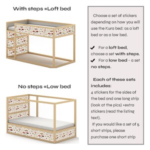 Ikea Kura Bed Decal Mushrooms. Kura Bed Stickers for Loft, Bunk, Low ...