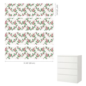 Malm Decals, Ikea Malm Dresser Decal, Flower Ikea Decals, Ikea Malm ...