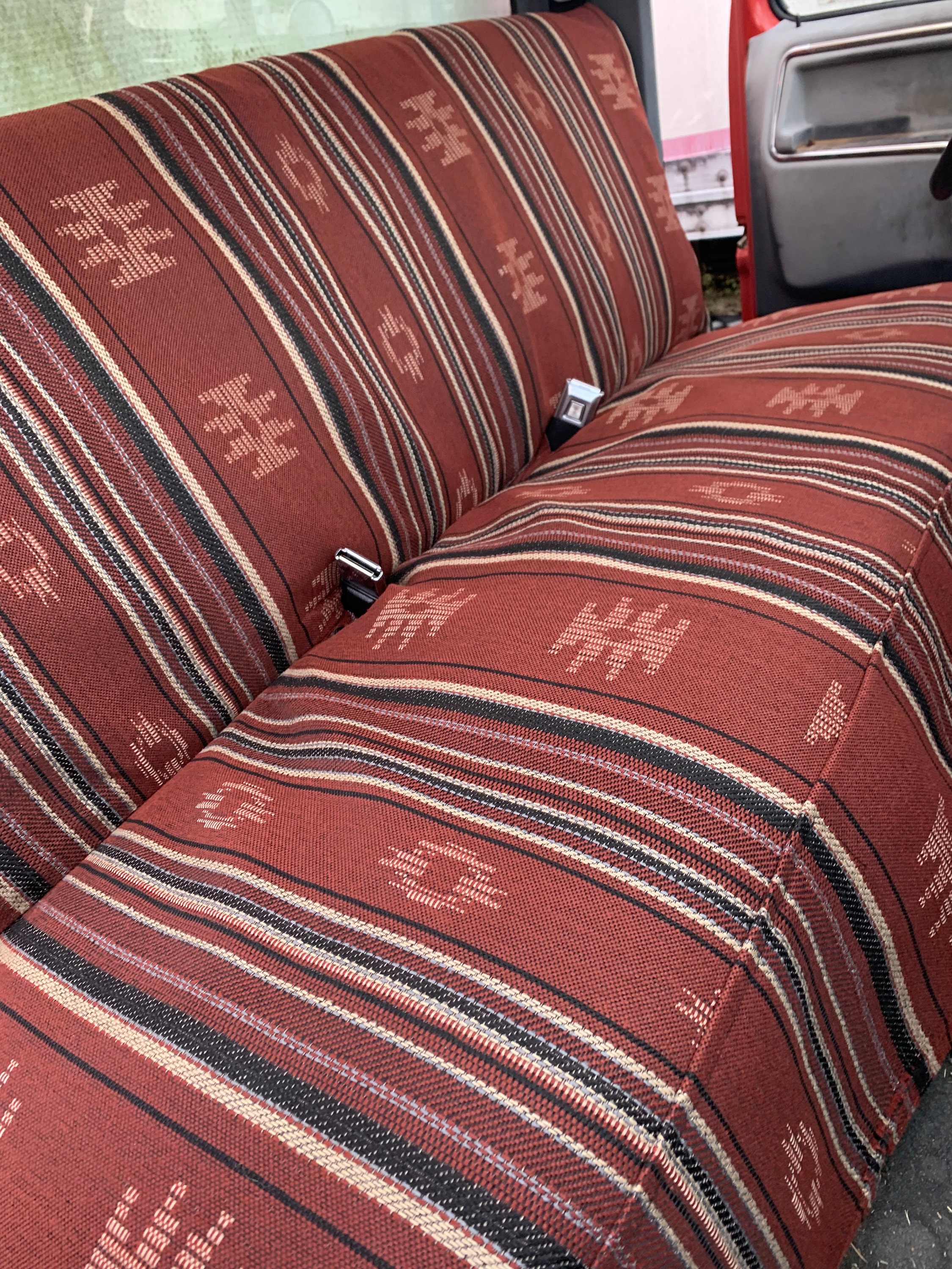 Mexican Blanket Bench Seat Covers