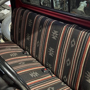 Navajo Saddle Blanket Seat Cover 100% Make in USA Black - Etsy