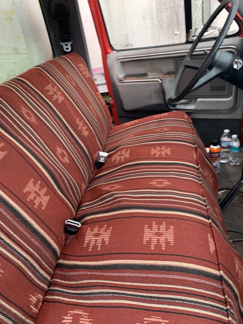 Southwestern Saddle Blanket Bench Seatcover W/pockets - Etsy