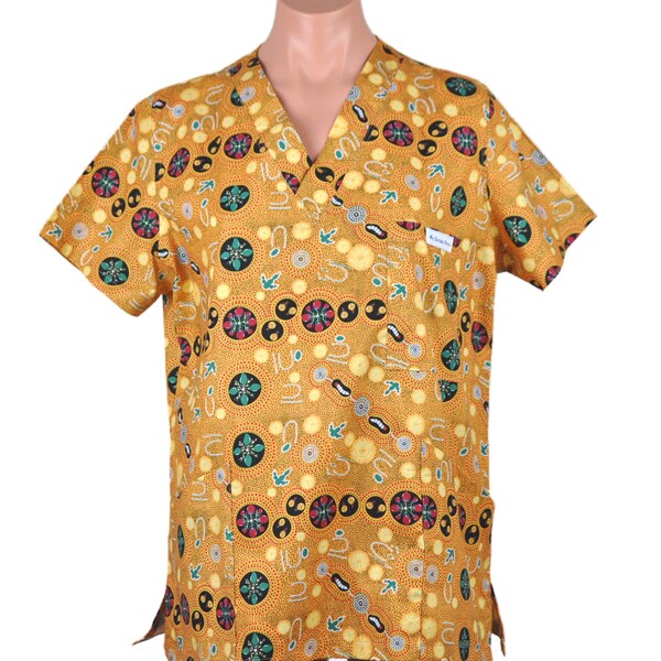 Aboriginal Scrub Top - Etsy UK