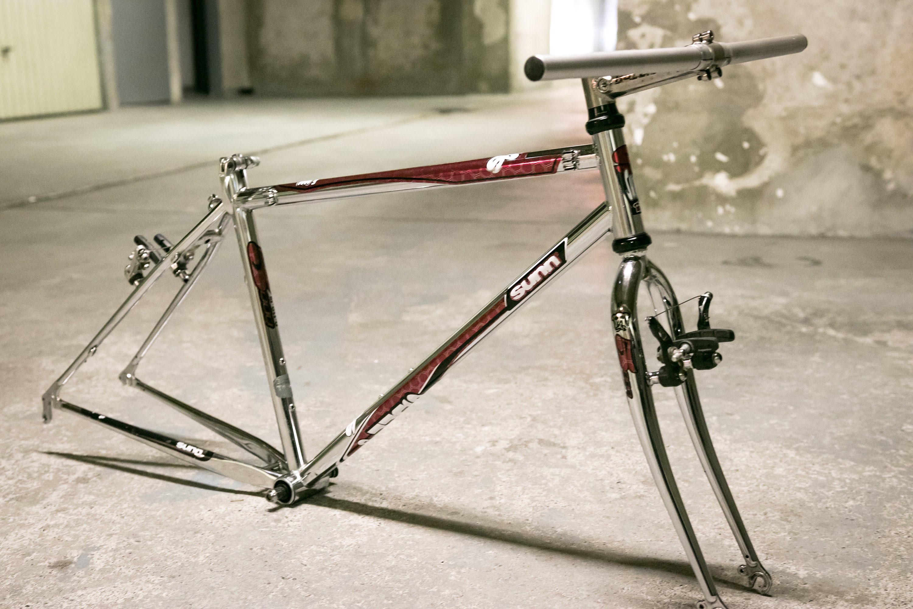 Set Mountainbike Sunn Vintage Neo retro STAGE2 red DECAL MTB | Etsy