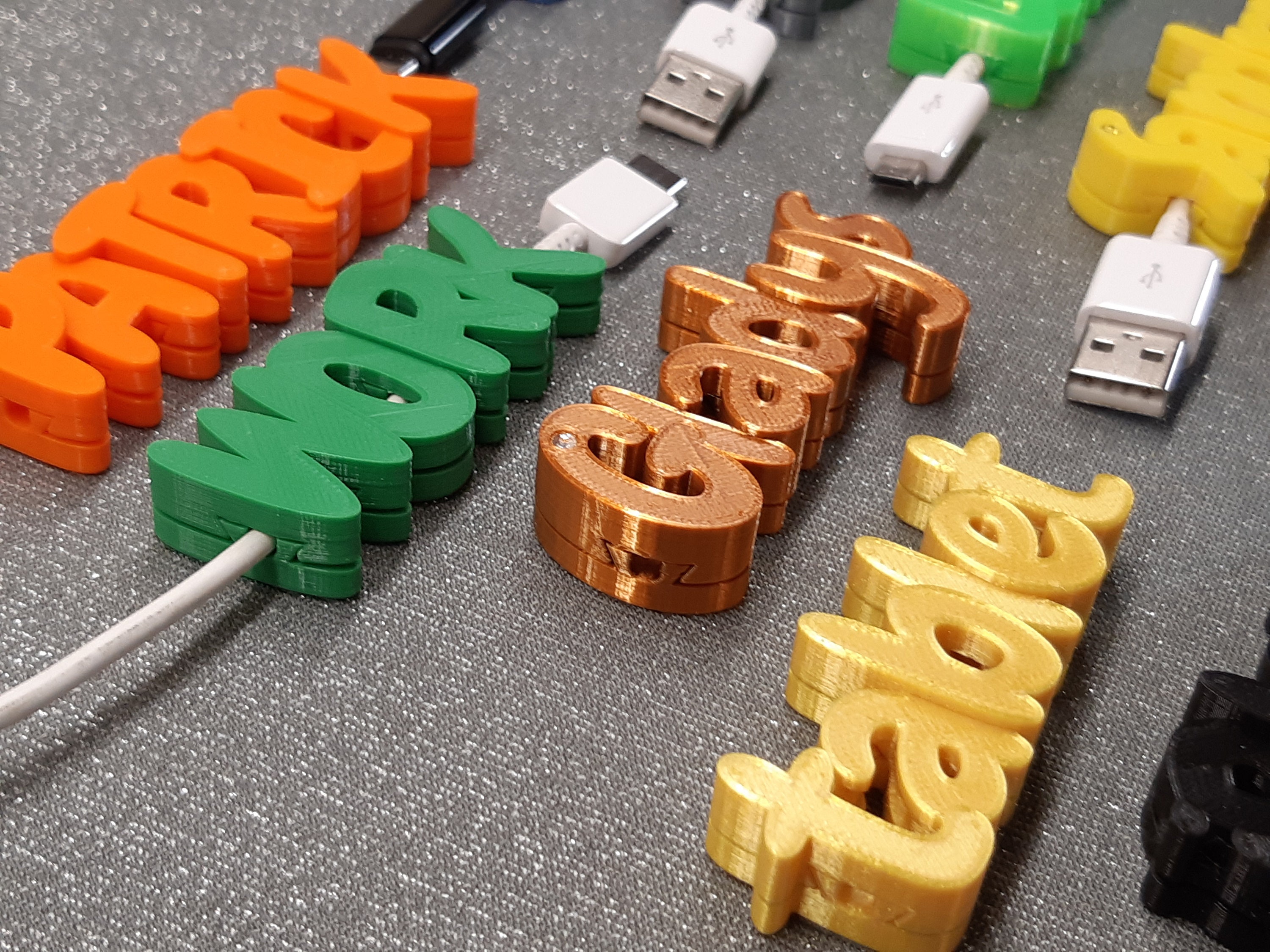 Personalized 3D Printed Cable Tag | Etsy