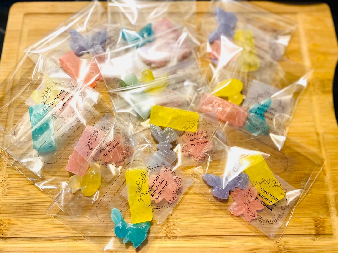 Kohakutou Candy,assorted 12 and 6 Bags of Crystal Candy Box.mix Flavor ...