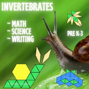 Invertebrates Pattern Block Mat Printables & Worksheets - Etsy
