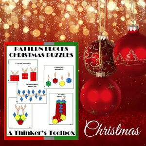 Holidays Pattern Block Mat Printables & Worksheets BUNDLE - Etsy