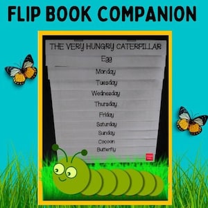 The Very Hungry Caterpillar Flip Book | Book Companion - Etsy