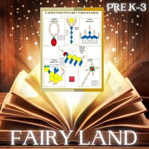 Fairy Tales Pattern Block Mat Printables & Worksheets - Etsy