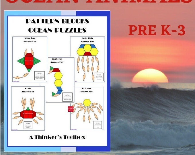 Camping Pattern Block Mat Printables & Worksheets - Etsy Canada