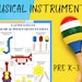 Musical Instruments Pattern Block Mat Printables & Worksheets - Etsy
