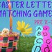 Easter Letter Matching Games & Printable Worksheets - Etsy