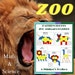 Zoo Animals Pattern Block Mat Printables & Worksheets - Etsy