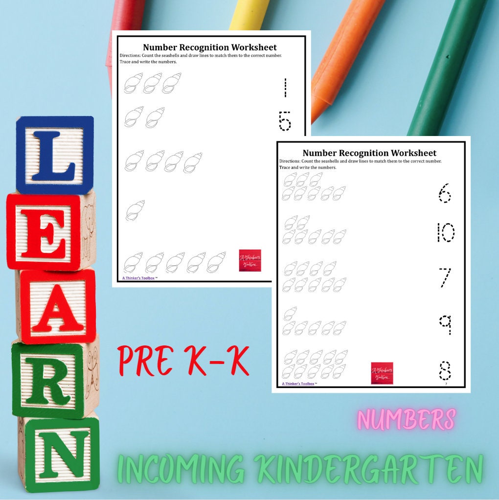 26 Early Learning Easy to Use Worksheets | Preschool & Kindergarten - Etsy
