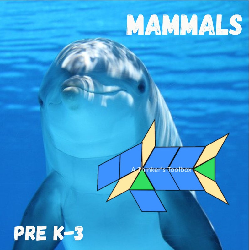 Mammals Pattern Block Mat Printables & Worksheets - Etsy