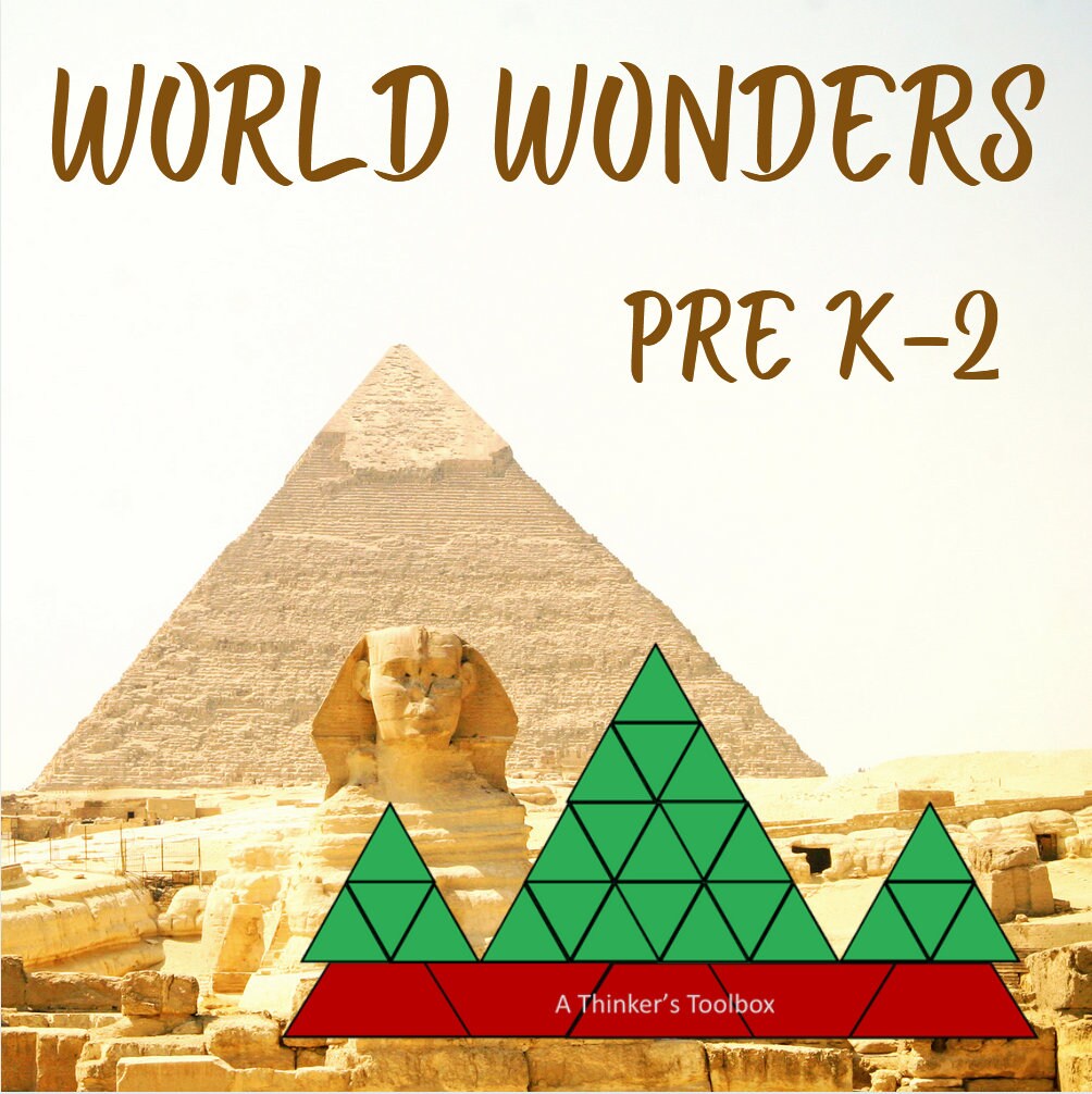 Historical Landmarks Pattern Block Mat Printables & Worksheets - Etsy