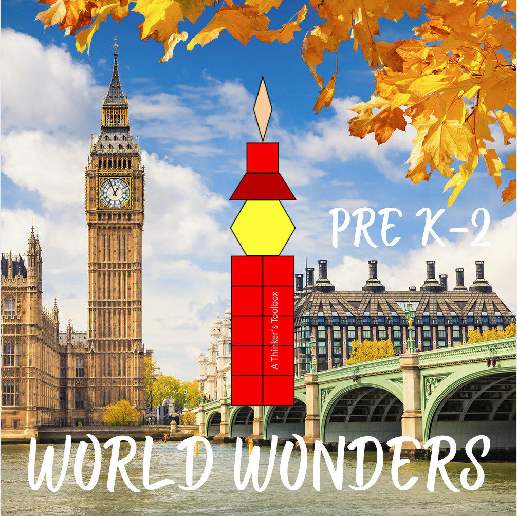 Historical Landmarks Pattern Block Mat Printables & Worksheets - Etsy