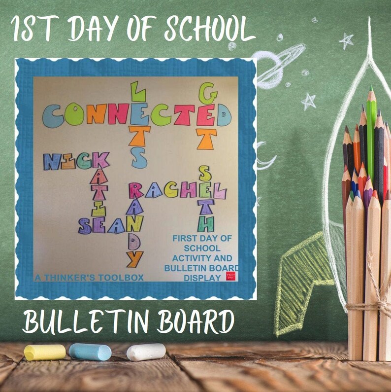 1st Days of School Activity and Classroom Bulletin Board - Etsy