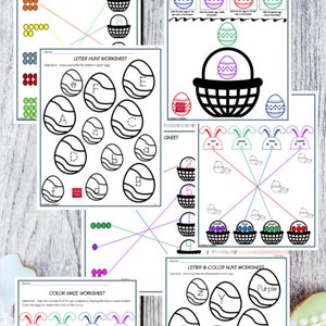 Easter Printable Worksheets | Math & ELA - Etsy