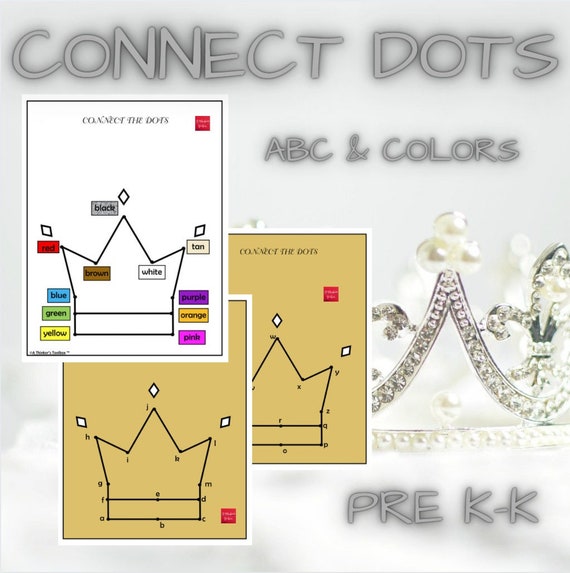 Crown ELA & Math Worksheets Connect the Dots - Etsy