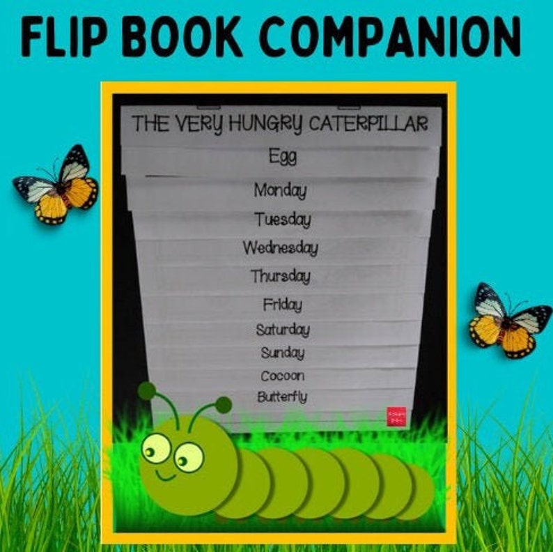 The Very Hungry Caterpillar Flip Book | Book Companion - Etsy