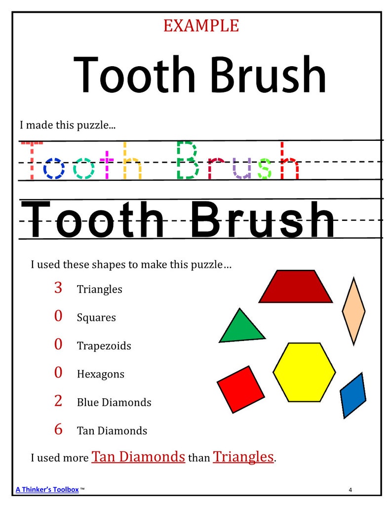 Dental Health Puzzles & Worksheets for Kids - Etsy