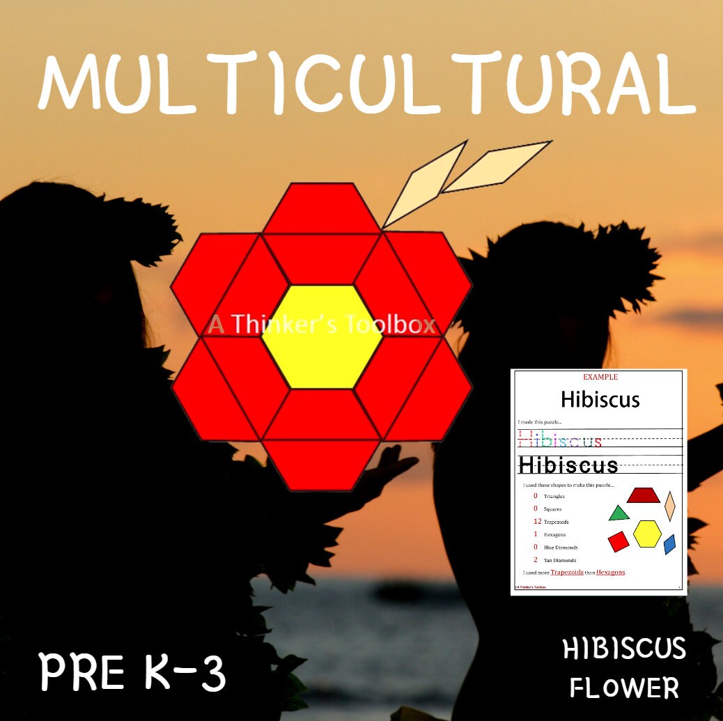 Multi-cultural Pattern Block Mat Printables & Worksheets - Etsy