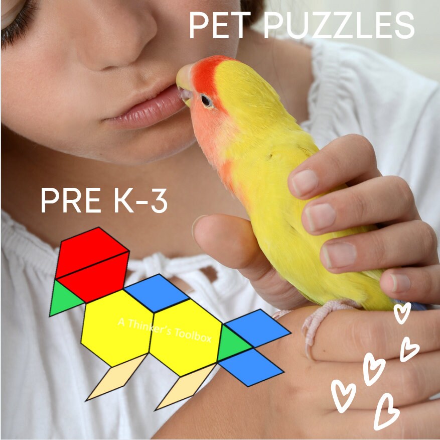Pet Pattern Block Mat Printables & Worksheets - Etsy