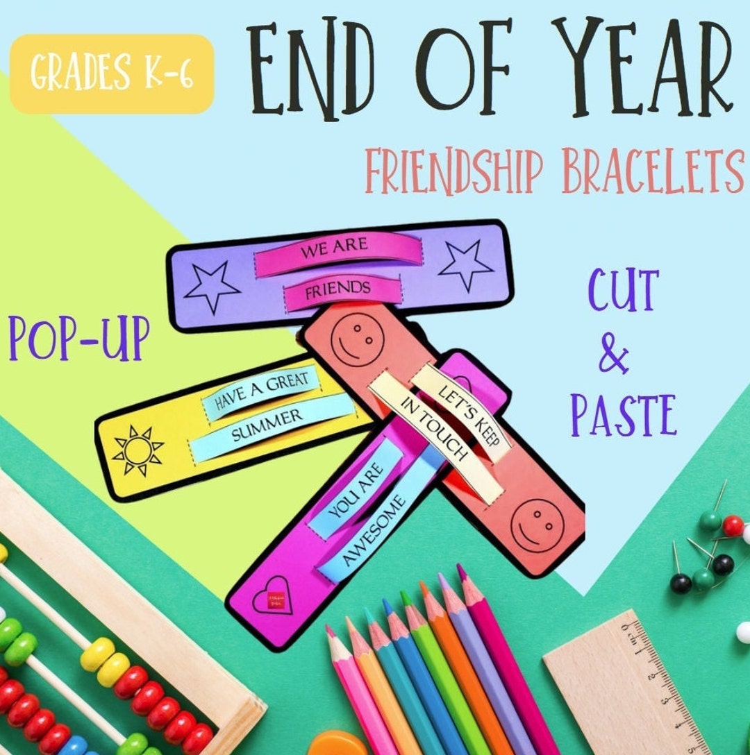 Friendship Bracelets - Beginning of Year | End of Year - Etsy