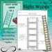 75 Words in ALL | 15 Printable Sight Word Ladder Worksheets Grade 3 - Etsy