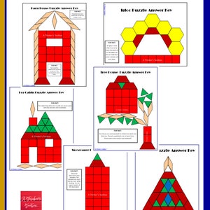 Habitats Human Homes Pattern Block Mat Printables & - Etsy